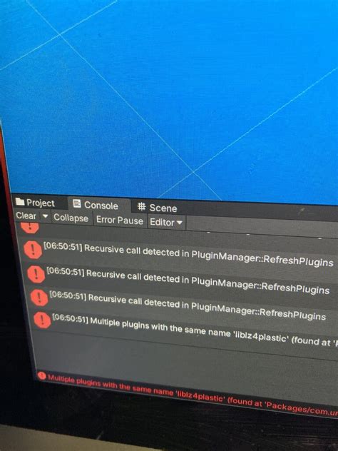 065051 Recursive Call Detected In Plugin Manager Unity Engine