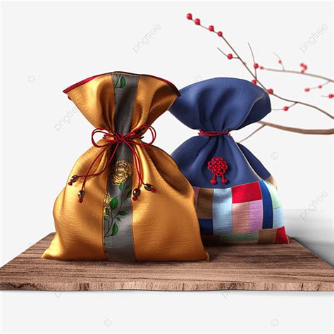 황금 일러스트 한국 복주머니 복대 대한민국 제전 Png 일러스트 및 Psd 이미지 무료 다운로드 Pngtree