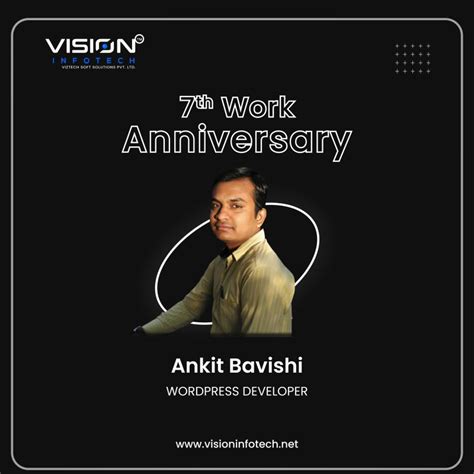 Vision Infotech Hr On Linkedin Workanniversary Teamvisioninfotech Successjourney