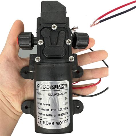 휴대용 Dc 12v 70w 130psi 고압 세차 펌프 다이어프램 자체 프라이밍 펌프 전기 스프레이 가정용 농업용 Aliexpress