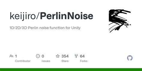 github keijiro perlinnoise 1d 2d 3d perlin noise function for unity
