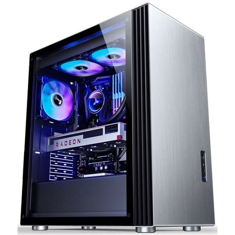 Купить Корпус Jonsbo U6 Silver без БП боковые панели из закаленного стекла Mini Itx Micro Atx