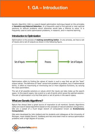 Genetic Algorithms Tutorial PDF