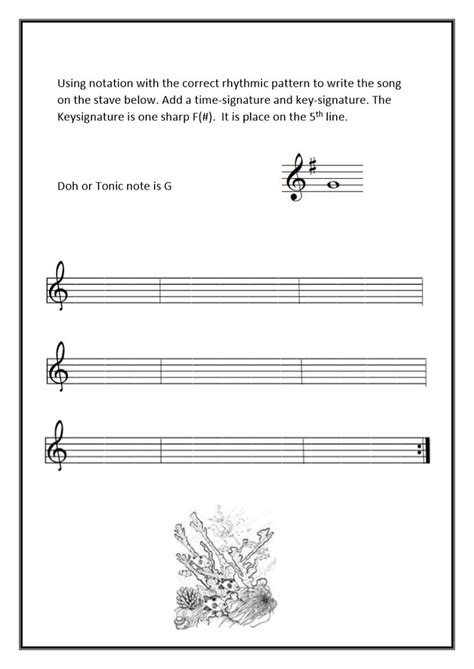Write The Song In Notation From The Sol Fa Music Theory Notations Songs