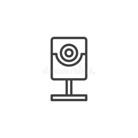 Webcam Line Icon Stock Vector Illustration Of Sign 108615957