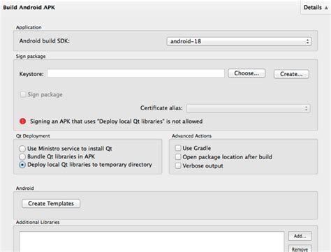 Unable To Build Android Apk In Qt Creator Stack Overflow