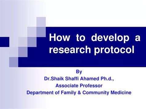 PPT Research Protocol Development Steps Importance And Guidelines PowerPoint Presentation