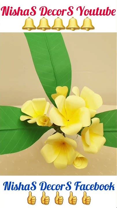 කඩදාසි අරලිය මල් Temple Flowers Paper Crafts Shorts Youtube