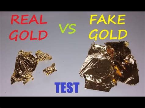 Real Gold Vs Fake Gold Test Youtube