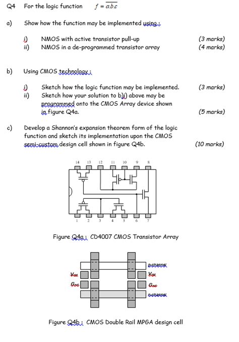Solved Q4 For The Logic Function F Abc A Show How The