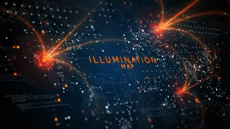 Illumination Map Video Displays Ft Digital World Map And Connection Envato