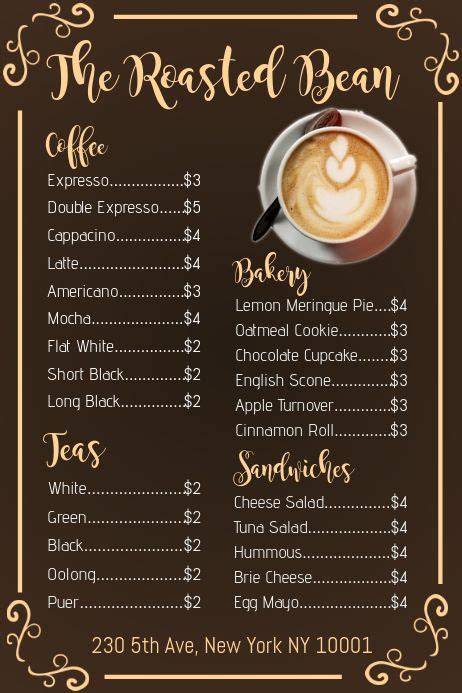 Chalkboard Style Cafe Menu Template Cafe Menu Template Diy Etsy Artofit