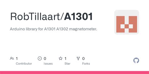 github robtillaart a1301 arduino library for a1301 a1302 magnetometer