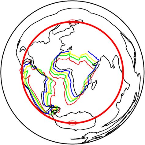 Lambert Azimuthal Equal Area Projections With Pole Of Projection At Download Scientific Diagram