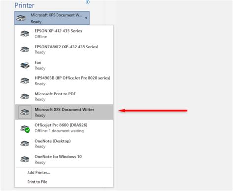 What Is Microsoft Xps Document Writer
