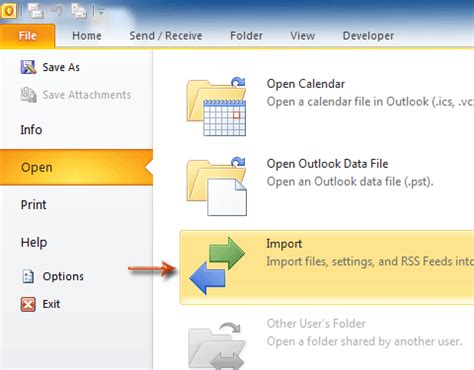 How To Import And Export RSS Feeds In Outlook