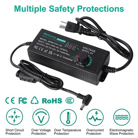 Snapklik Com W Universal Power Supply Adjustable DC V V