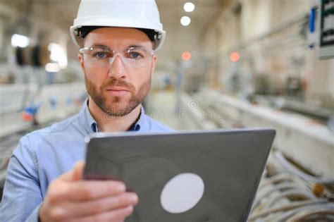 Engineer Industry And Construction Concept Portrait Of Caucasian