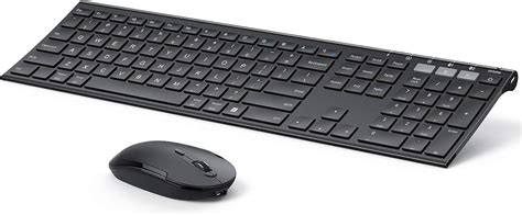 Buy Wireless Keyboard And Mouse Combo Multi Device Rechargeable GHz Bluetooth Full Size