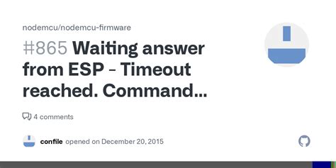 Waiting Answer From Esp Timeout Reached Command Abortedwaiting
