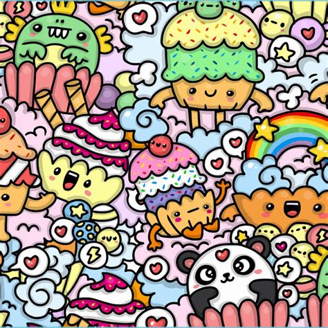 Cute Doodle Wallpapers Top Free Cute Doodle Backgrounds Wallpaperaccess