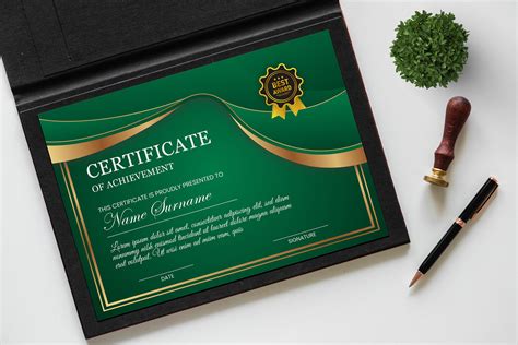 Professional Certificate Design 3 Images Behance