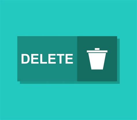 Premium Vector Delete Button