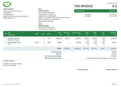 Gst Invoice Format And 2024 25 Rules