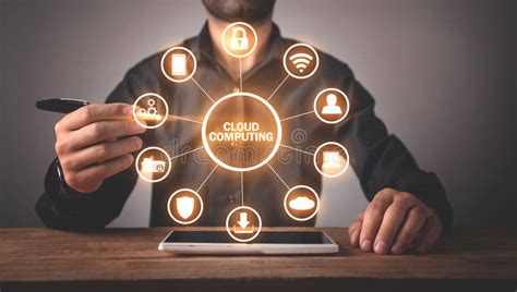 Cloud Computing Information Technology Concept Stock Image Image Of