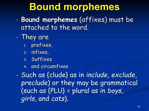 Morphemes And Types Of Morphemes Ppt