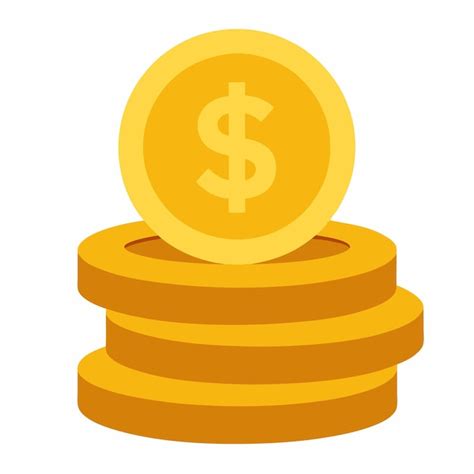 달러 기호 터를 가진 금 동전 프리미엄 Ai 생성 벡터