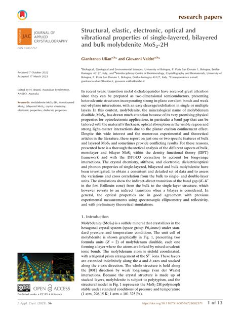 Pdf Structural Elastic Electronic Optical And Vibrational Properties Of Single Layered