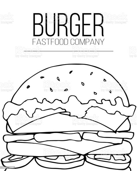 벡터 패스트 푸드 전단지 템플릿입니다 디자인 및 웹을 위한 길거리 음식 카드 일러스트레이션 개성 개념에 대한 스톡 벡터 아트 및