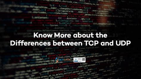 Know More About The Differences Between TCP And UDP PT Network Data Sistem