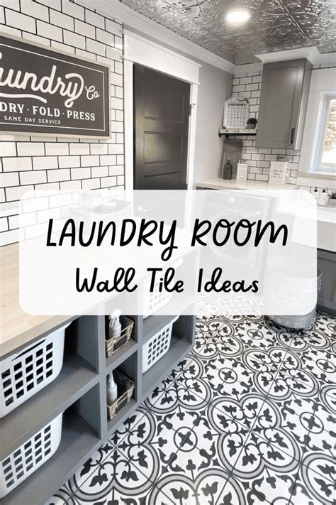 16 Laundry Room Wall Tile Ideas To Spice Up An Overlooked Space Room Wall Tiles Subway Tile