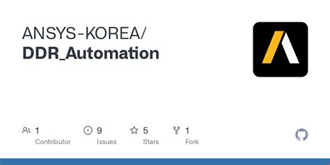 github ansys korea ddr automation