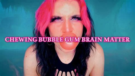 Chewing Bubble Gum Brain Matter Starry Yume Clips4sale