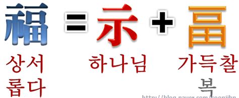 『한자에 담긴 창세기의 발견』에서 본 한자 중 복 복福 한자학습 네이버 블로그
