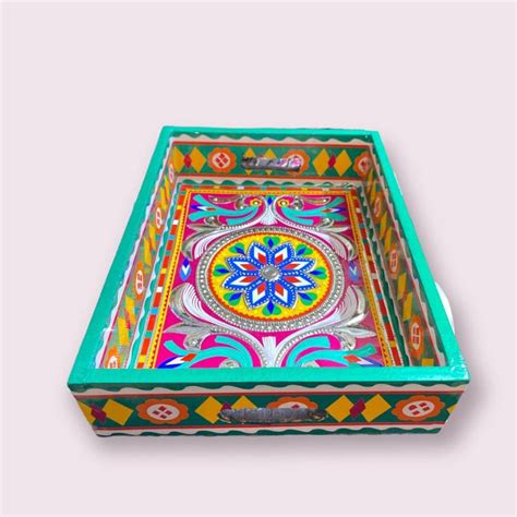 Traditional Chamak Pati Wheel Platter Bestartandcrafts