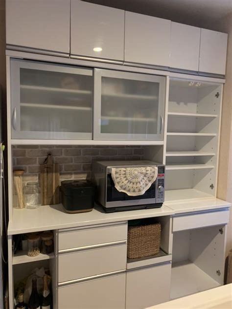 ニトリ 食器棚 キッチンボード ホワイト バラ売り可★ メルカリ