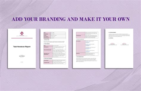 Task Handover Report Template In Word PDF Google Docs Download Template Net