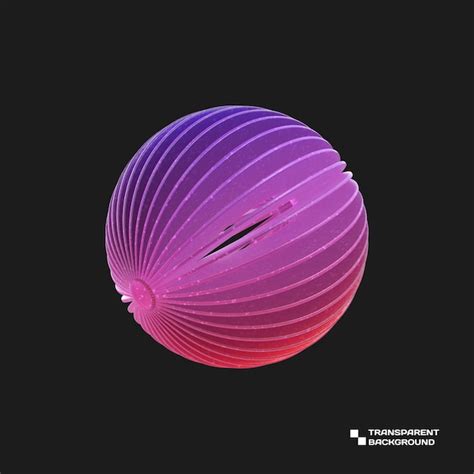 Premium Psd 3d Rendering Gradient Glass Abstract Geometric Object