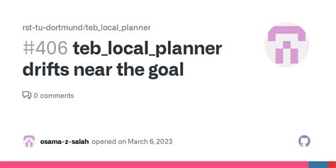 Teblocalplanner Drifts Near The Goal · Issue 406 · Rst Tu Dortmund