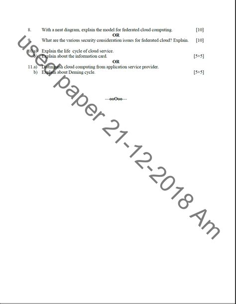 Jntuh Btech Cloud Computing December 2018 Question Paper