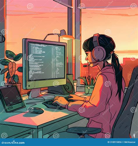 Diverse Programmers Immersed In Coding Activities At Different Settings