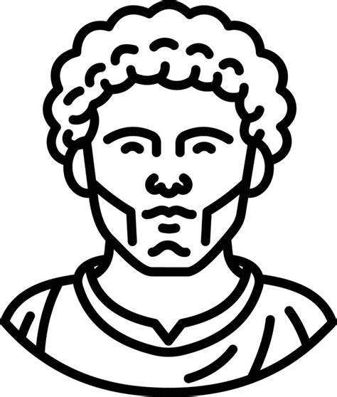 A Line Style Icon Of Lucius Verus 55193909 Vector Art At Vecteezy