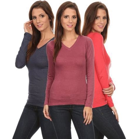 Womens Long Sleeve Shirts Pack At Tia Thomas Blog