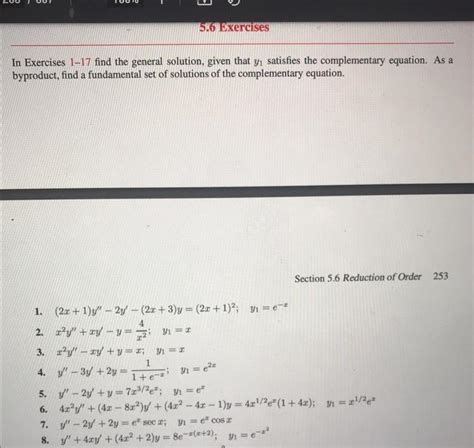 Solved In Exercises 1 17 Find The General Solution Given