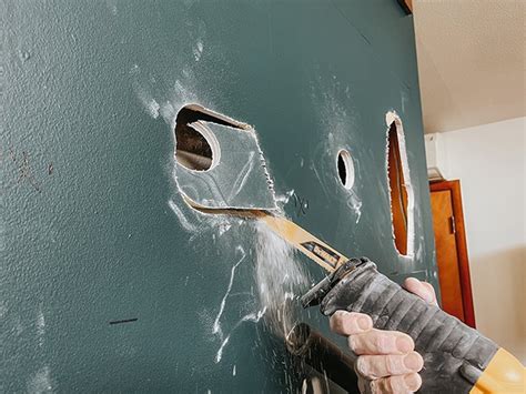 Create A Drywall Cutout To Let In Light