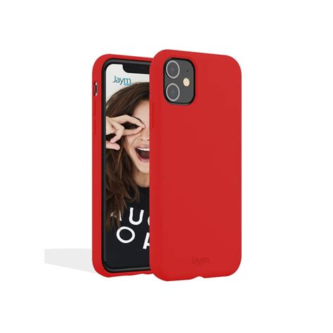 Jaym Funda Premium De Silicona Roja Para Apple Iphone Compatible Magsafe Silicona Y